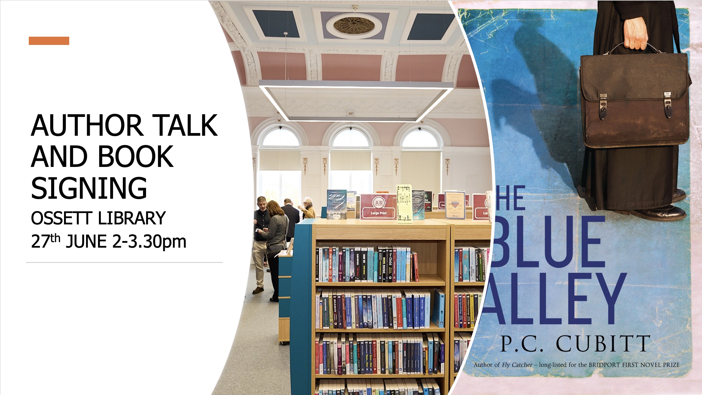 Author Event Ossett Library – P C Cubitt